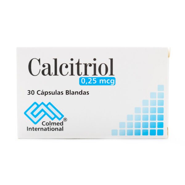 Calcitriol 0,25 mcg X 30 cápsulas | Regulador del calcio - Drogueria Nueva